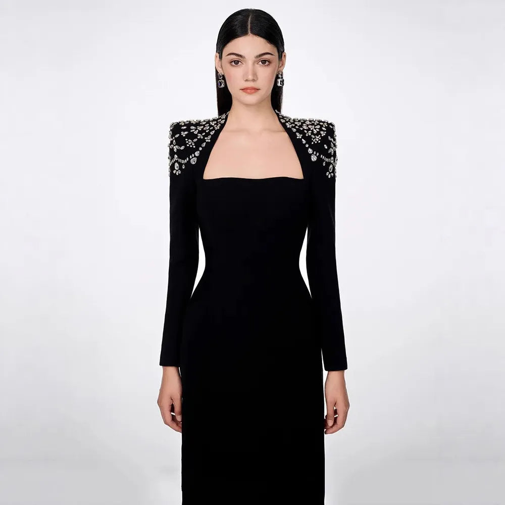 Constellation Power Gown Black Evening Dress Kenya | Hii Style by Shiquo